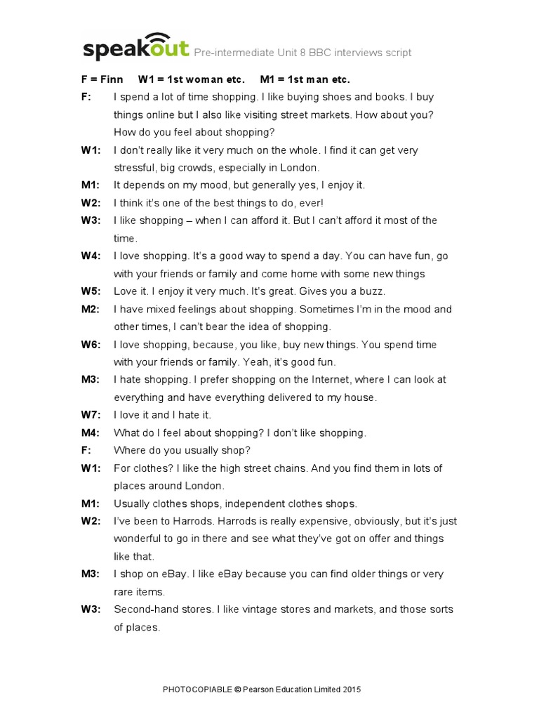 SO PI U8 Interviews Scripts | PDF