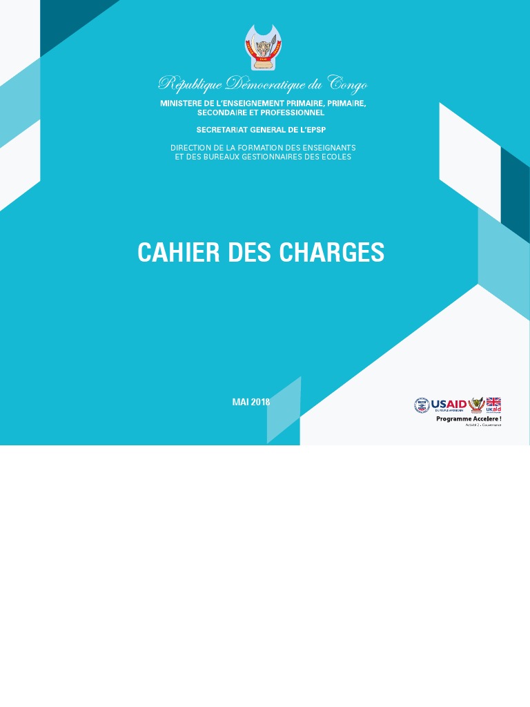 Cahier de Charge | PDF | Pédagogie | Enseignants