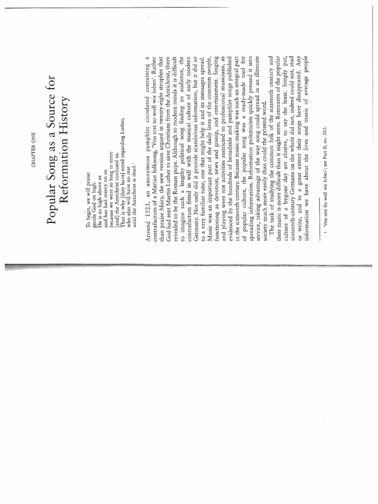Oettinger, Music As Propaganda, Chap 1 | PDF