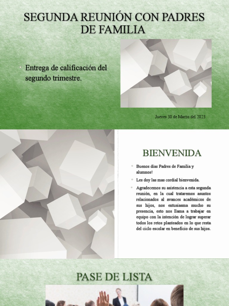 2da. Reunion Con Padres de Familia | PDF