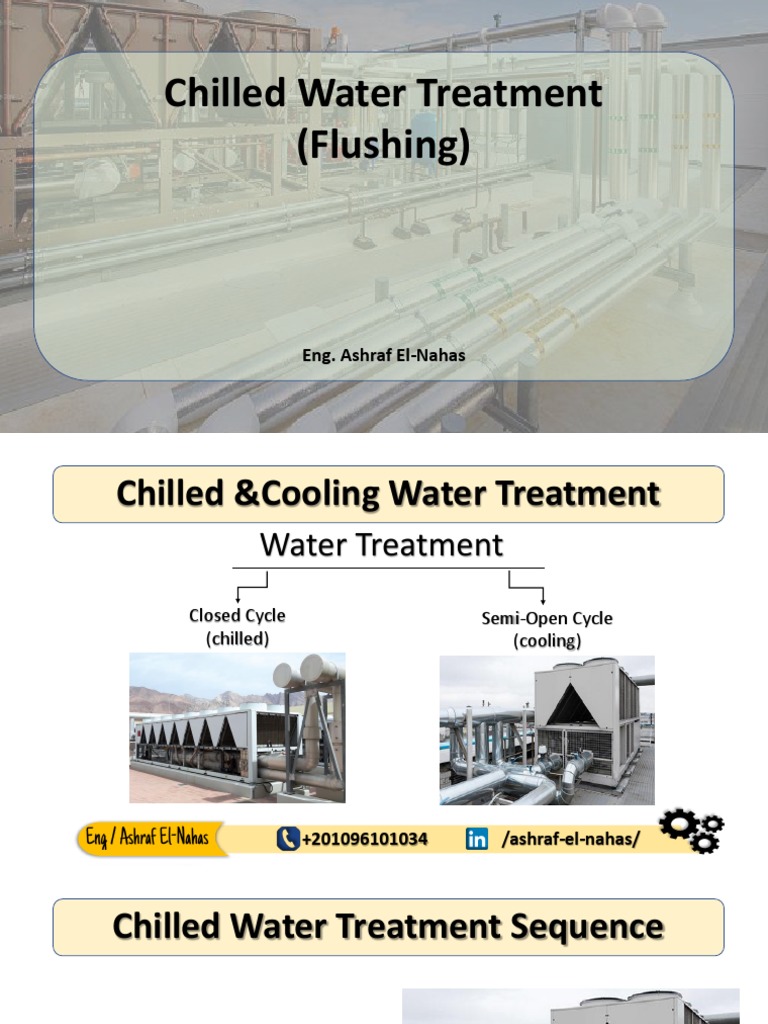 Chilled Water Treatment Process Guide | PDF | Pump | Water
