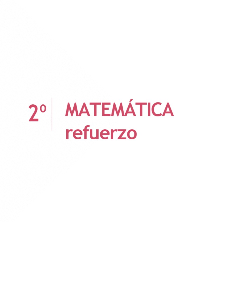 CUADERNILLO DE TRABAJO APTUS U1 Matematica 2° BÁSICO | PDF