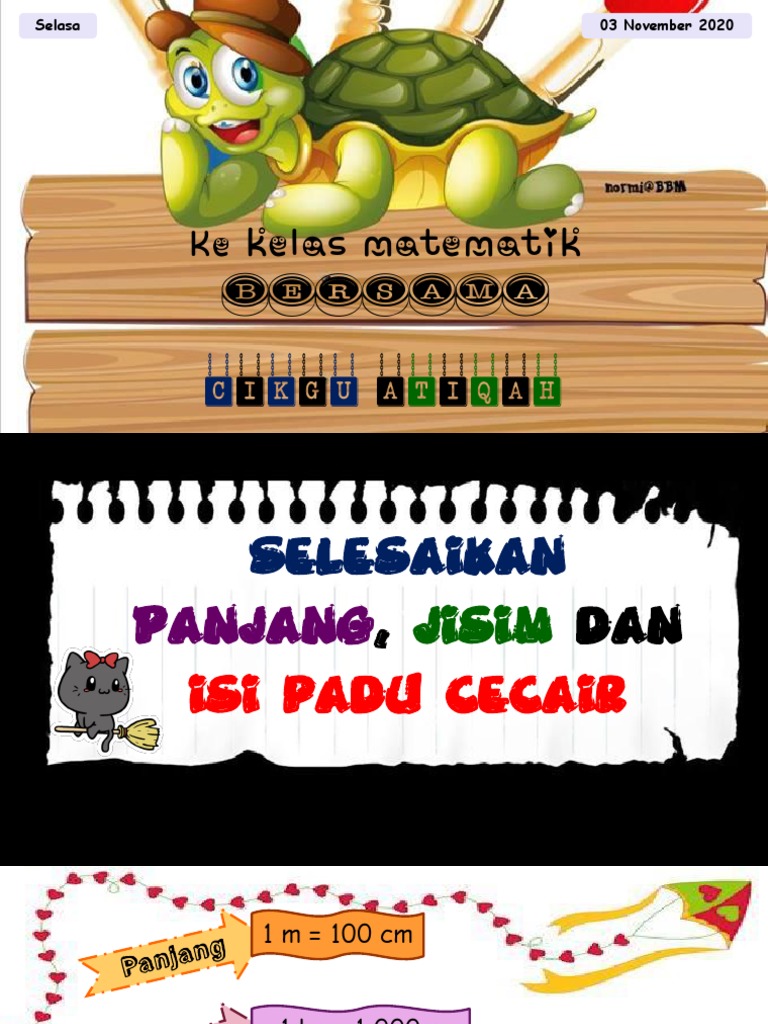 Panjang, Jisim Dan Isi Padu (Selesaikan Part 1) | PDF