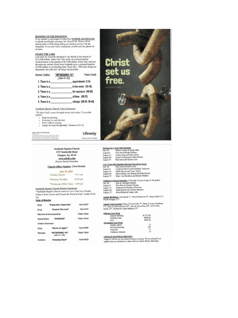 Bulletin July 30, 2023 | PDF