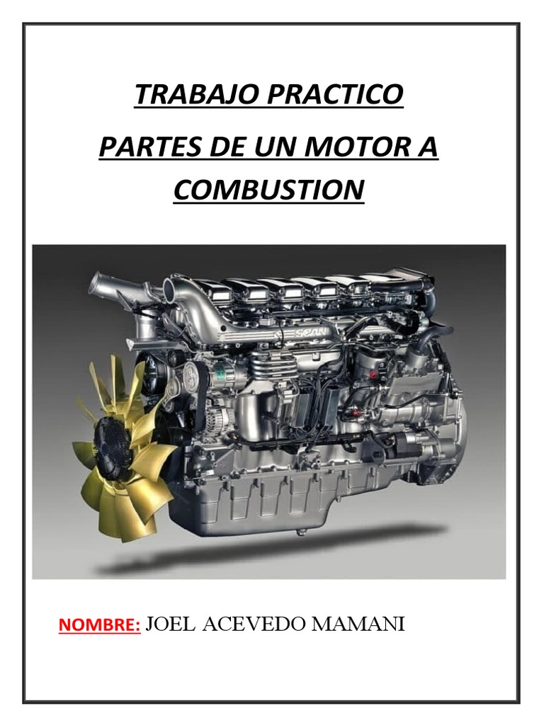 Partes de Un Motor de Combustión | PDF | Pistón | Motor de combustión ...
