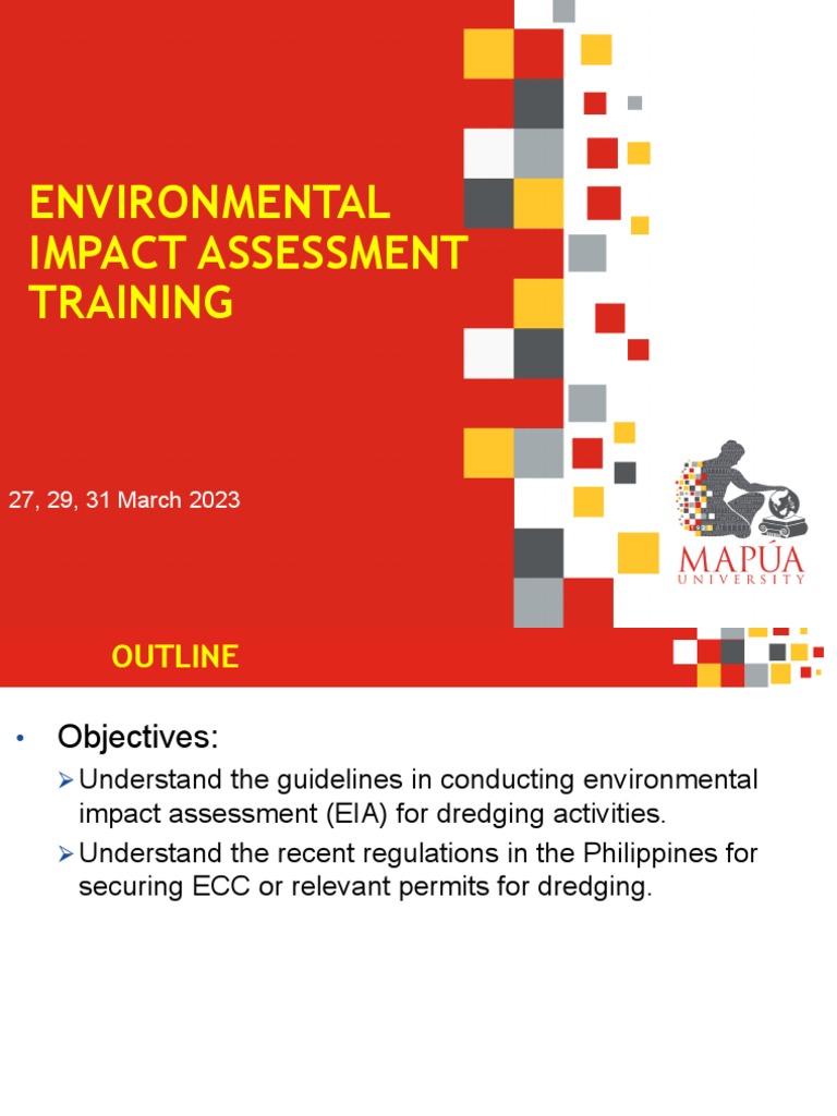EIA Training Day 1 27 March 2023 Dredging | PDF | Environmental Impact ...