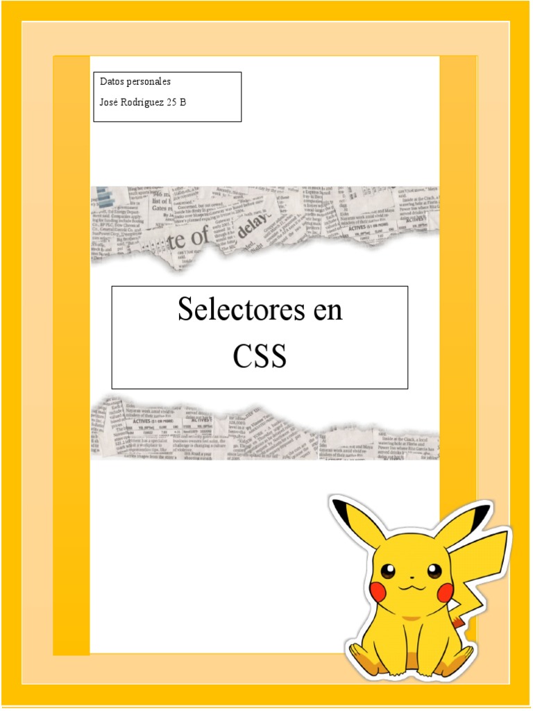 Tipos de Selectores en CSS | PDF