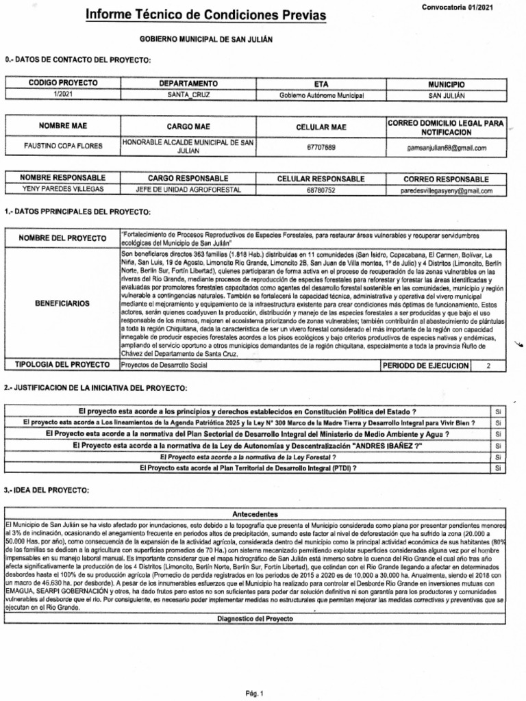 Itcp Fonabosque 2021 | PDF