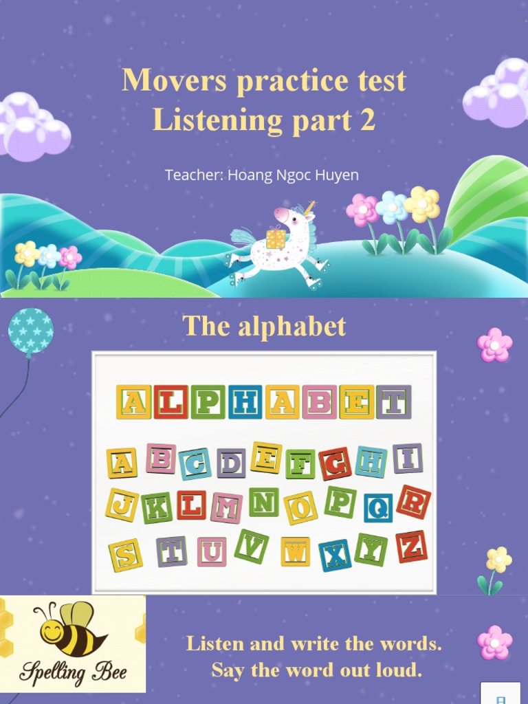 Movers Practice Test.L Part 2 | PDF