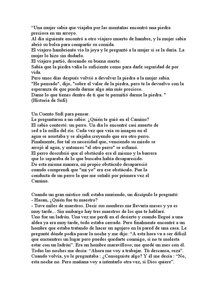 Cuentos Sufi | PDF | El sufismo