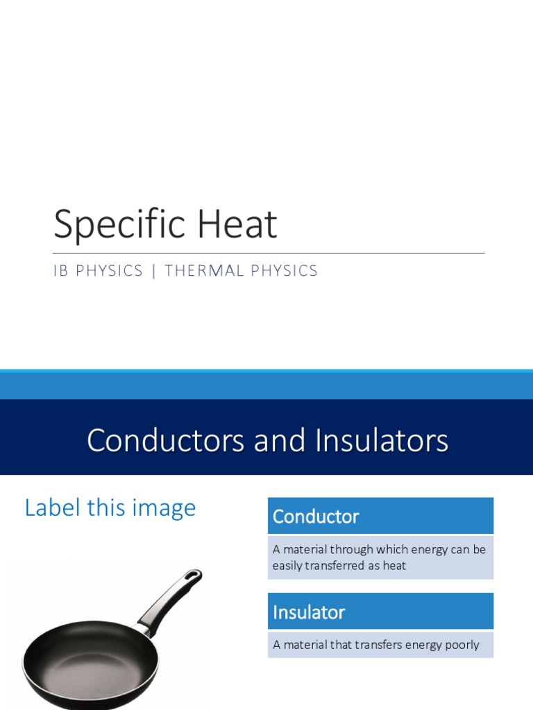 Thermal 2 Specific Heat Pdf Heat Water