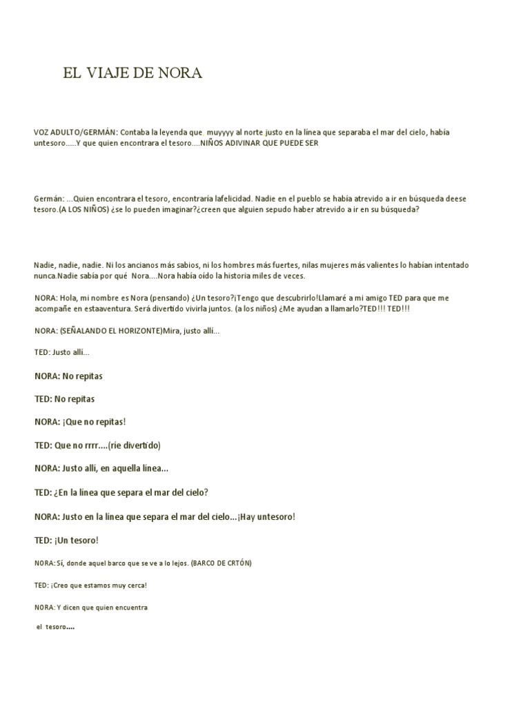 El Viaje de Nora | PDF | Felicidad | Pulpo