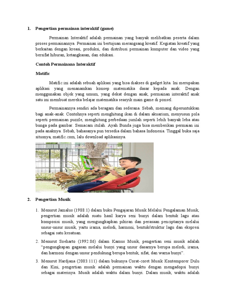 Pengertian Permainan Interaktif | PDF