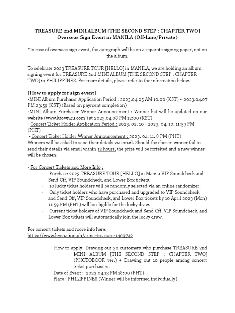 Treasure 2nd Mini Album [the Second Step _ Chapter Two] | PDF