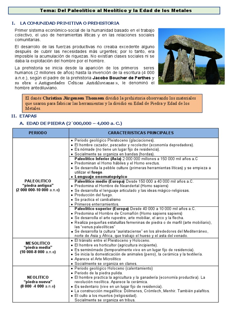 CC - Ss. - 1° Sec. | PDF | Bronce | Paleolítico