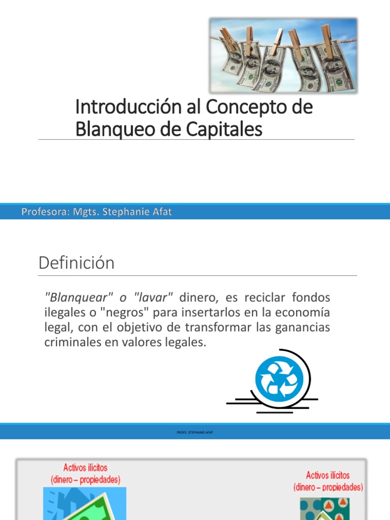 Introduccion Al Concepto de Blanqueo de Capitales - Unidad II | PDF ... Introduccion Al Concepto de Blanqueo de Capitales - Unidad II | PDF ...