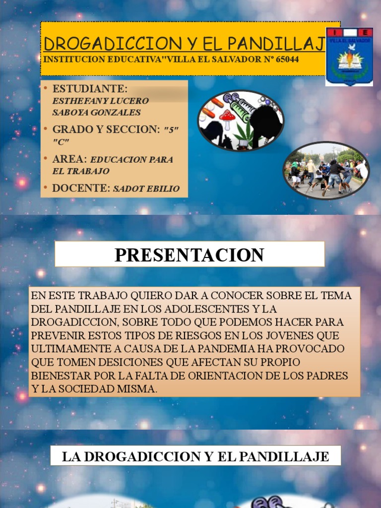 La Drogadiccion y El Pandillaje | PDF