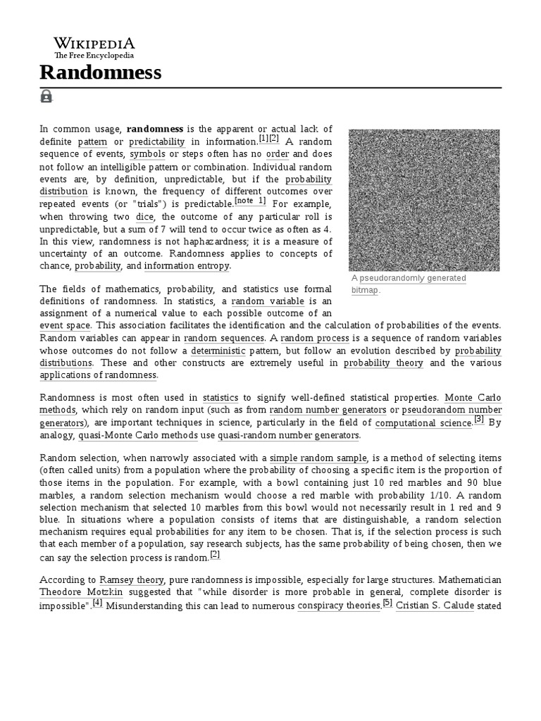 Randomness | PDF