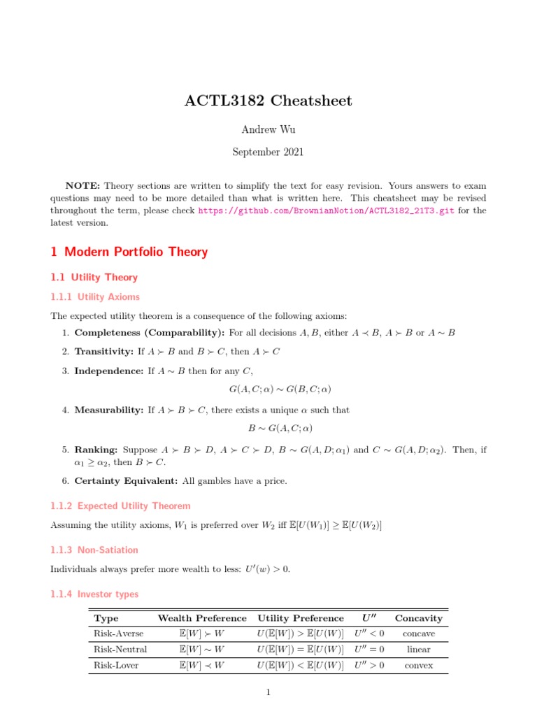3182 Cheatsheet | PDF | Teaching Methods & Materials