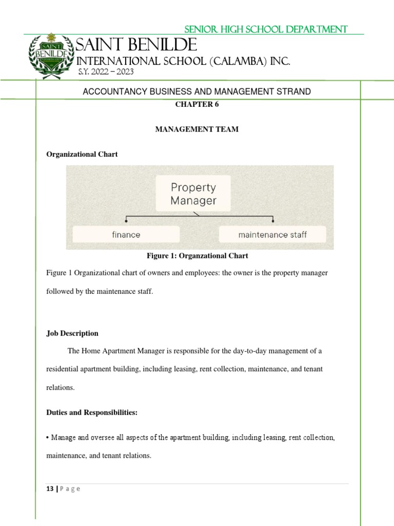 Business Plan Chapter 6 | PDF