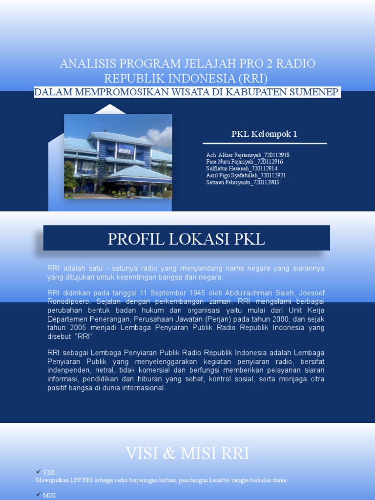 Analisis Program Jelajah Pro 2 Radio Republik Indonesia (Rri) | PDF