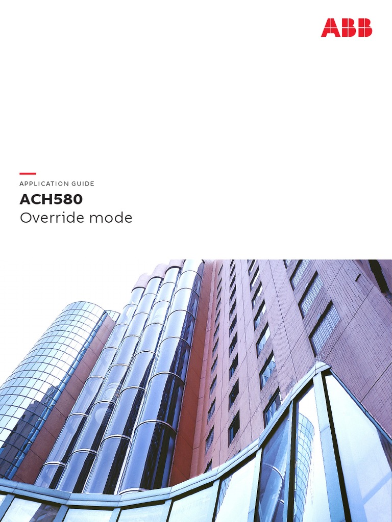 ACH580 Override Mode Guide | PDF | Parameter (Computer Programming) | Smoke