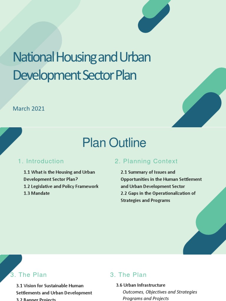DHSUD National Housing and Urban Development Sector Plan | PDF