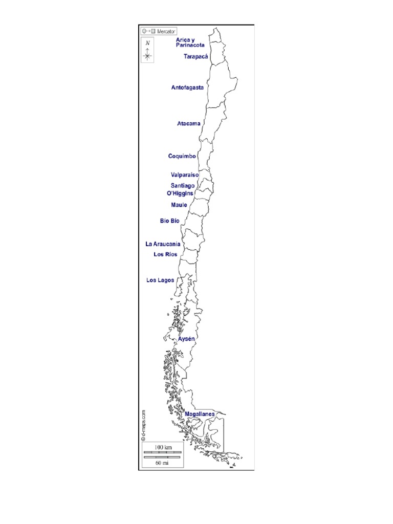 Mapa de Las Regiones de Chile | PDF