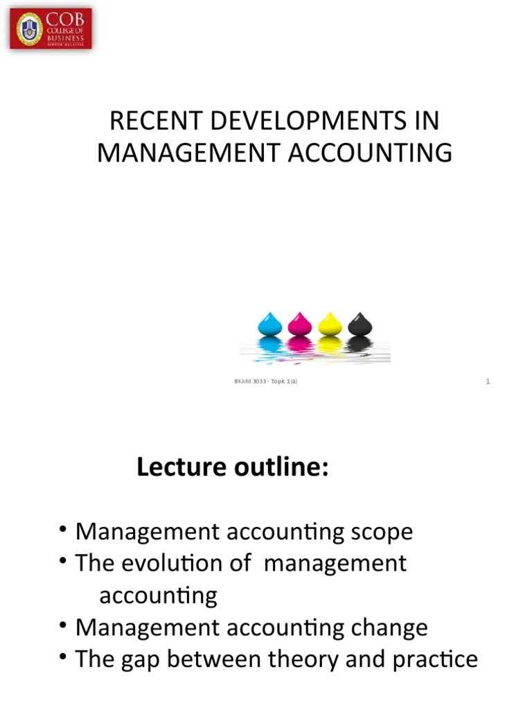 Topic 1 (Part 1) Seminar Management Accounting | PDF