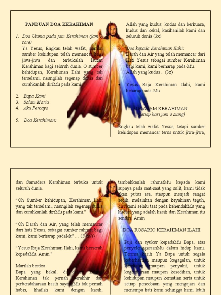 Panduan Doa Kerahiman Ilahi | PDF