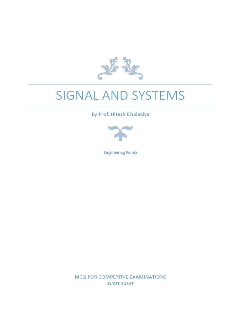 Signal-and-Systems-GATE-MCQ | PDF
