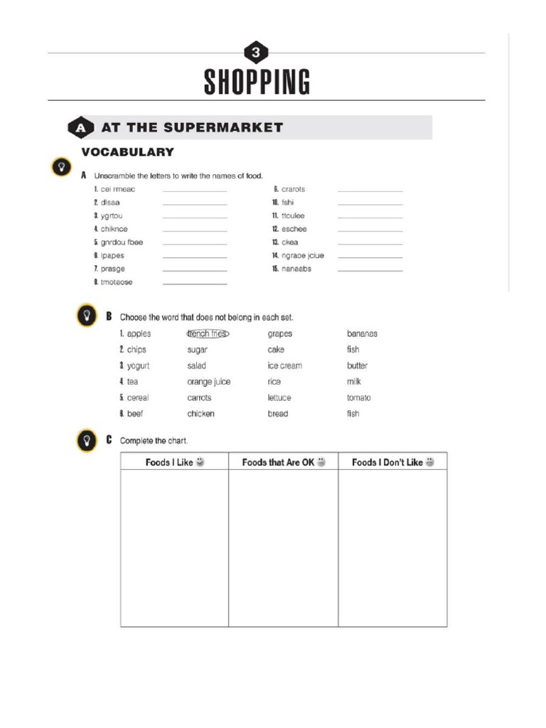 Workbook Unit 3 | PDF