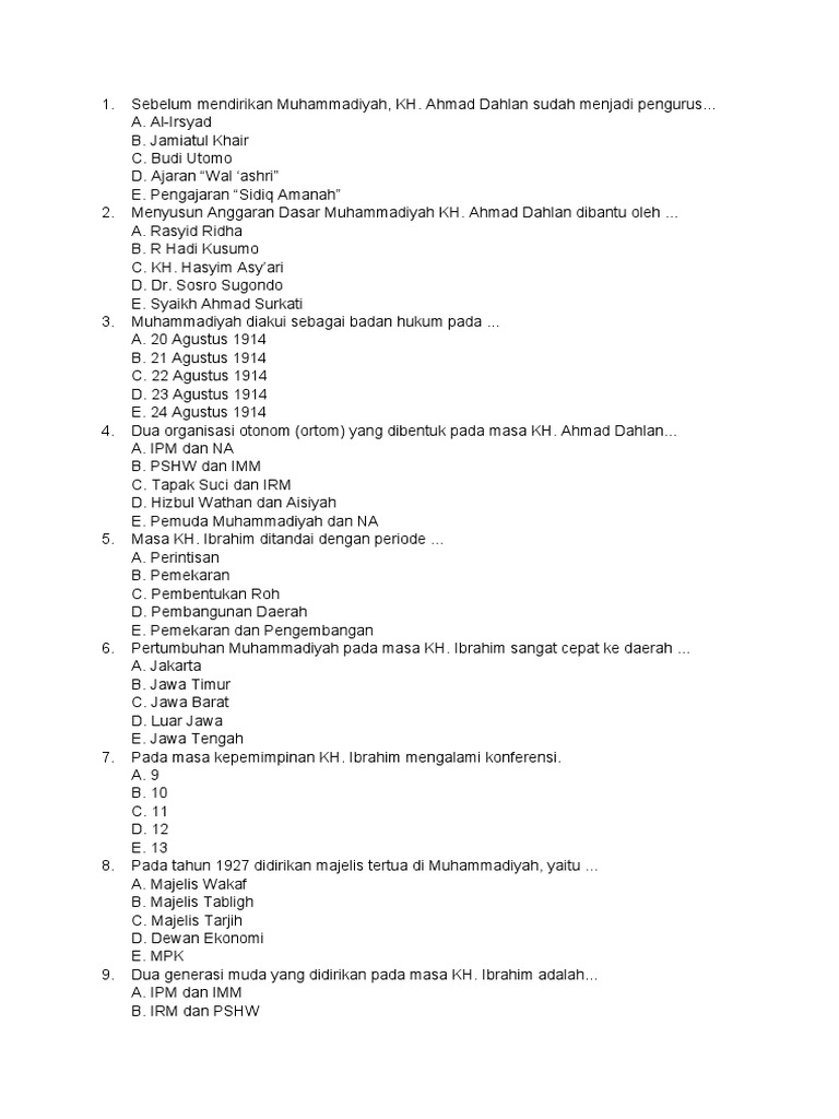 Soal Aik Edit | PDF