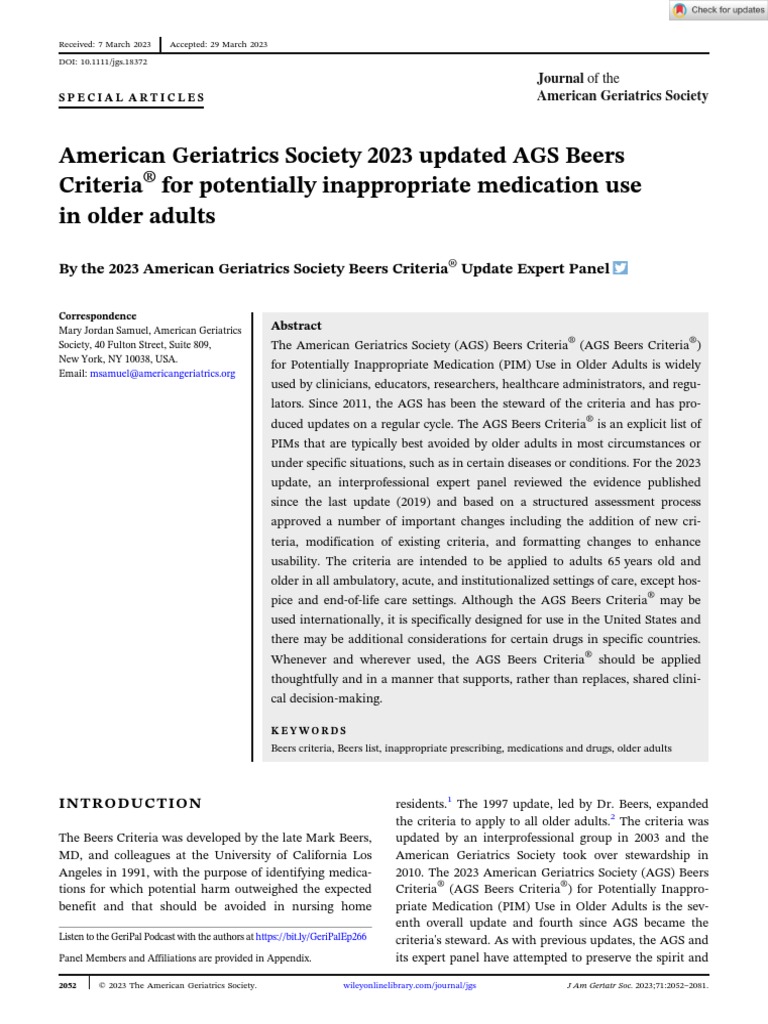 J American Geriatrics Society - 2023 - American Geriatrics Society 2023 ...