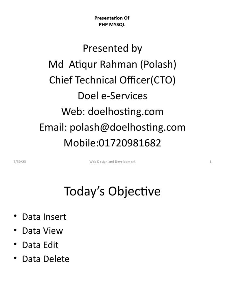 PHP Mysql | PDF | Php | Computer File PHP Mysql | PDF | Php | Computer File