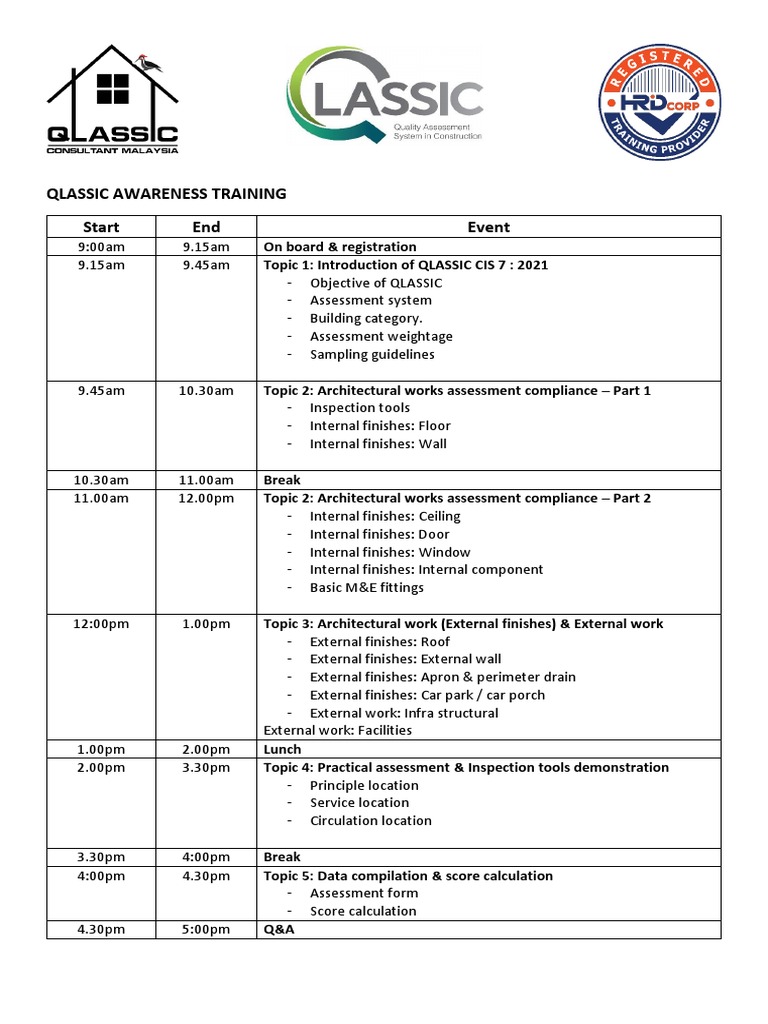 QLASSIC Awareness With Practical Training Content 2023 V2 | PDF