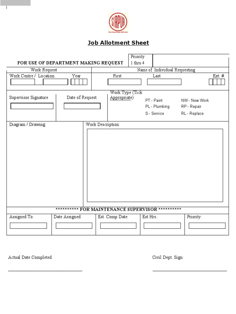 Work Order Template 05 CIVIL | PDF