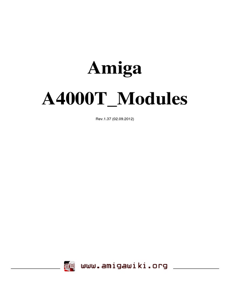 A4000T Modules | PDF
