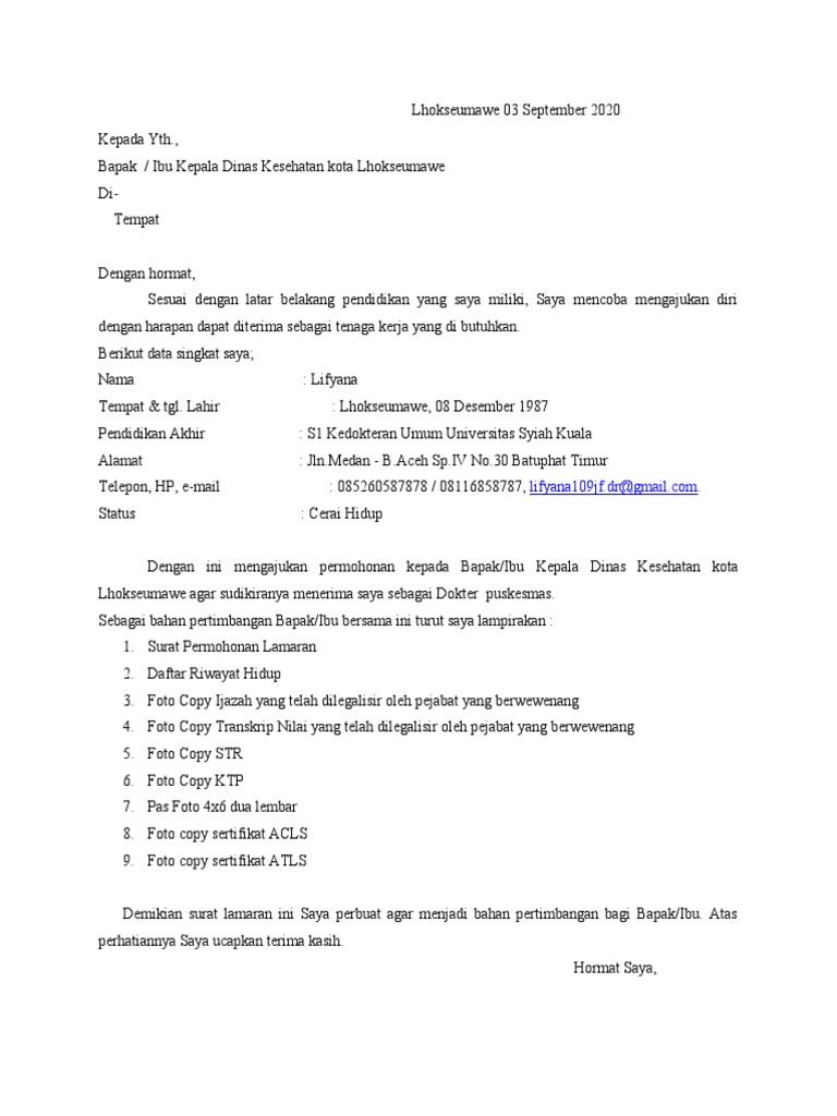 Lamaran Technical Officer TO TB DINKES PROV | PDF