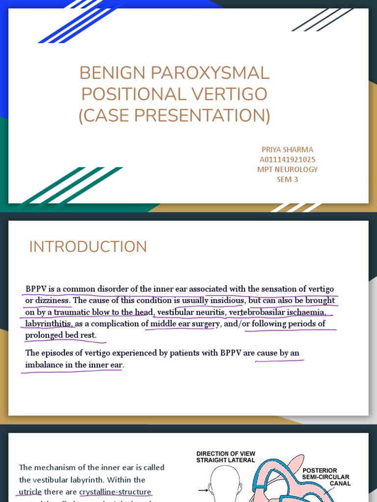 BPPV | PDF | Vertigo | Clinical Medicine