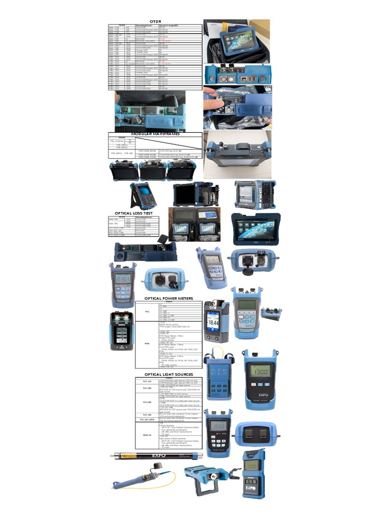 Exfo Otdr Power Meter Olts | PDF