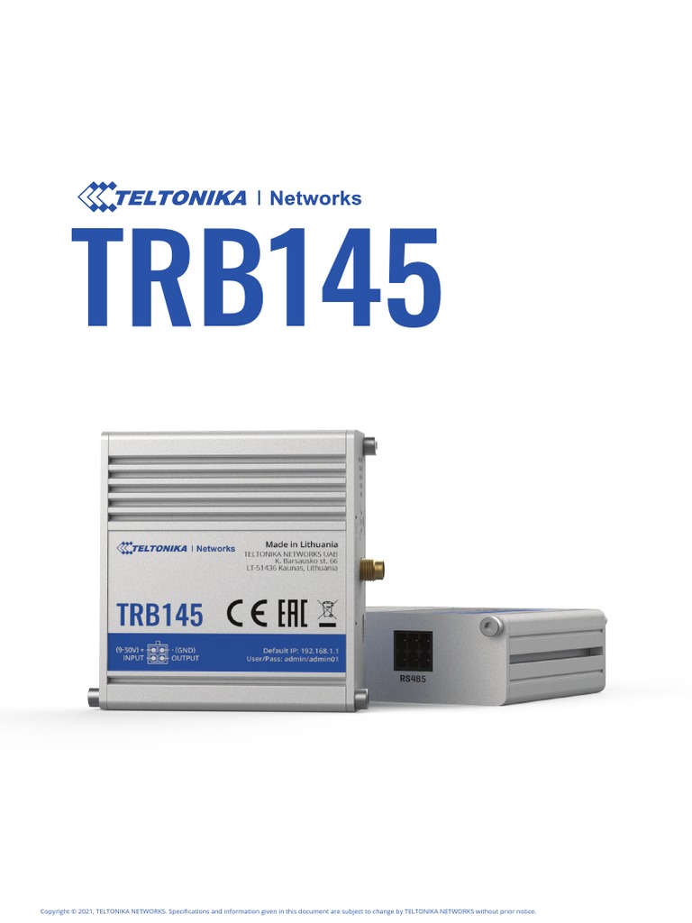 TRB145 Datasheet | PDF