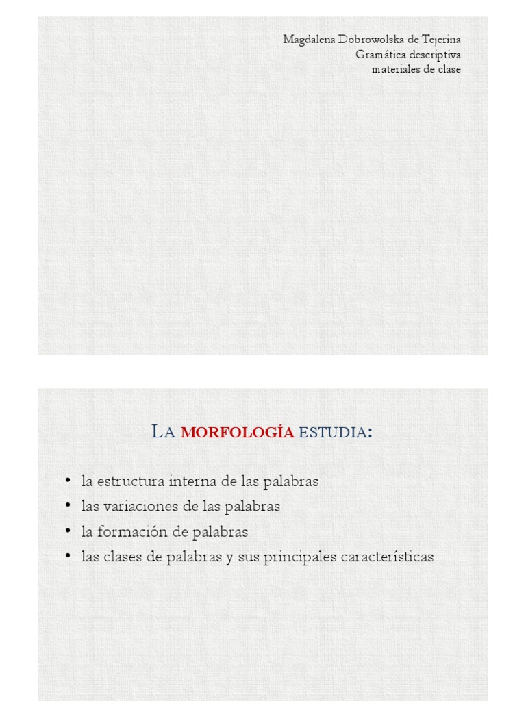 Morfologia Prefijos | PDF | Palabra | Numero Gramatical