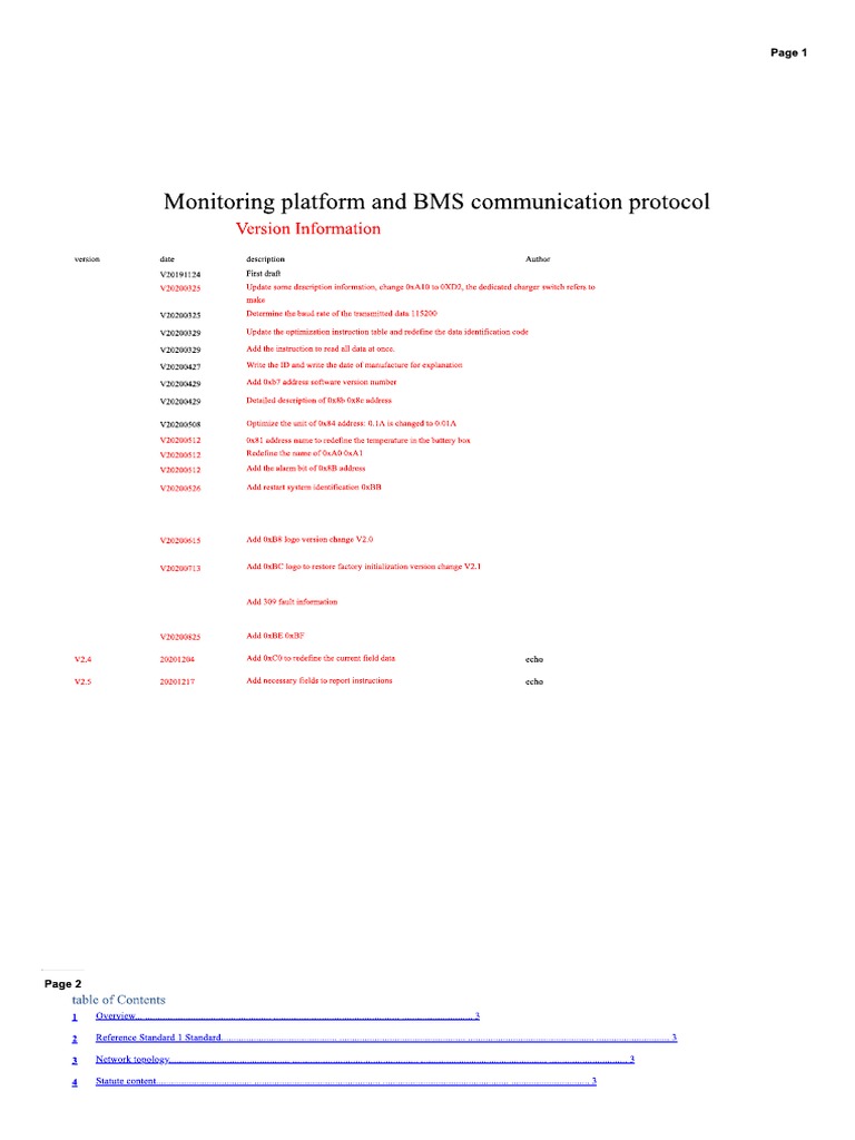 Bms.protocol.v2.5.English.google.translate | PDF