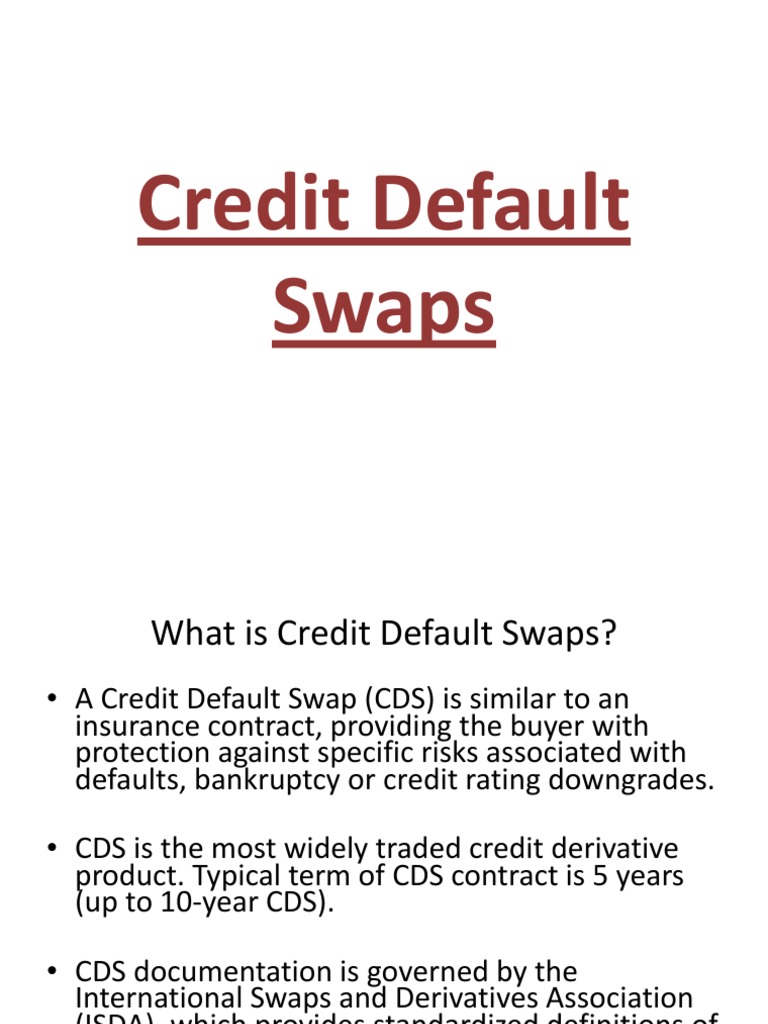 Credit Default Swaps | Credit Default Swap | Arbitrage