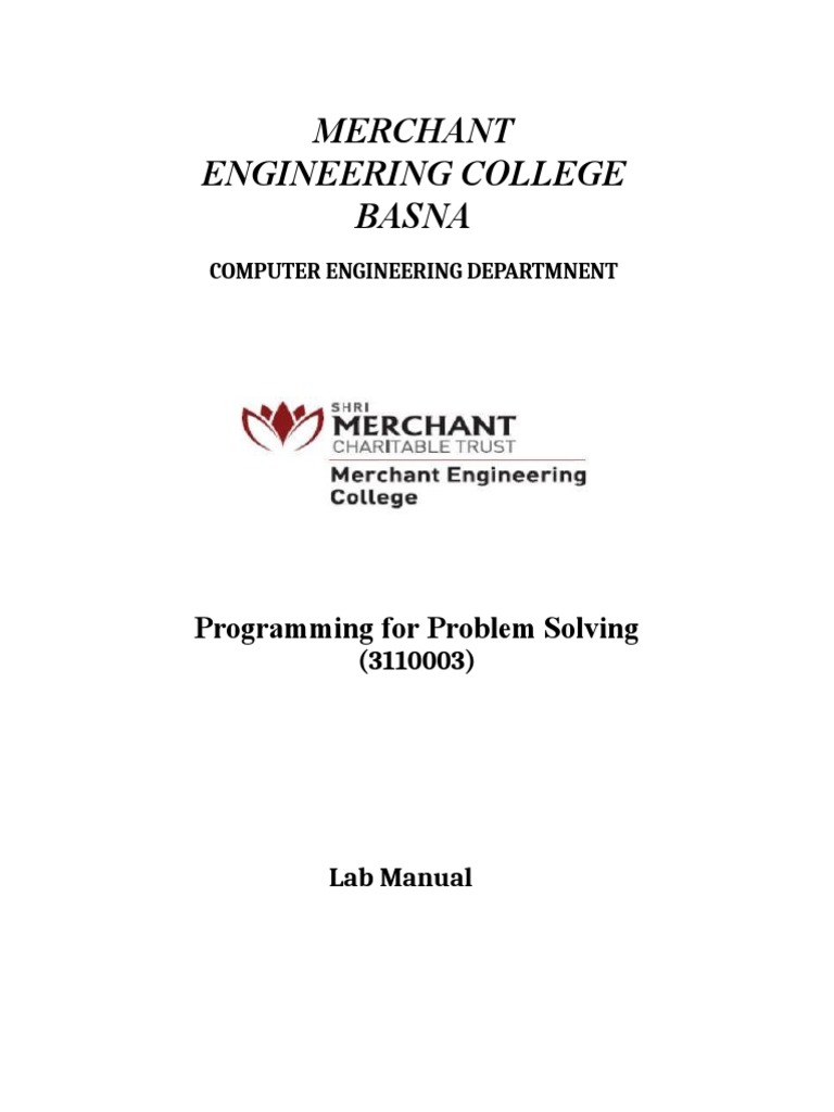 PPS Lab Manual | PDF | Pointer (Computer Programming) | Area