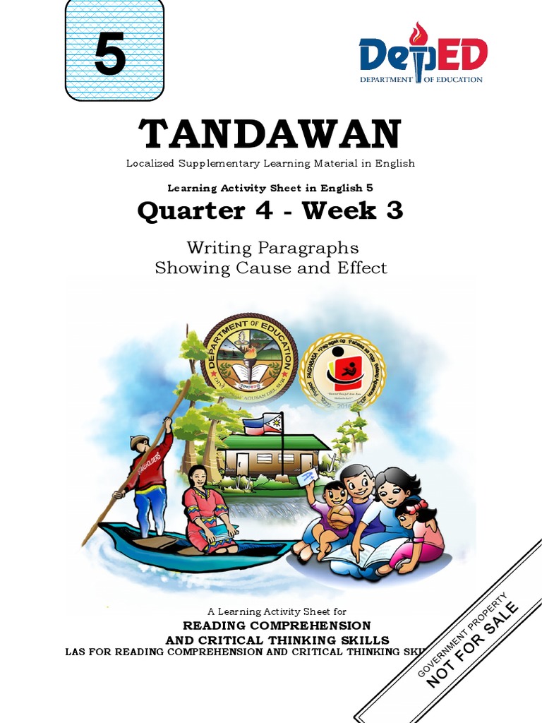 LAS EN5 Q4 W3 WritingParagraphsShowingCauseandEffect v1 | PDF ...