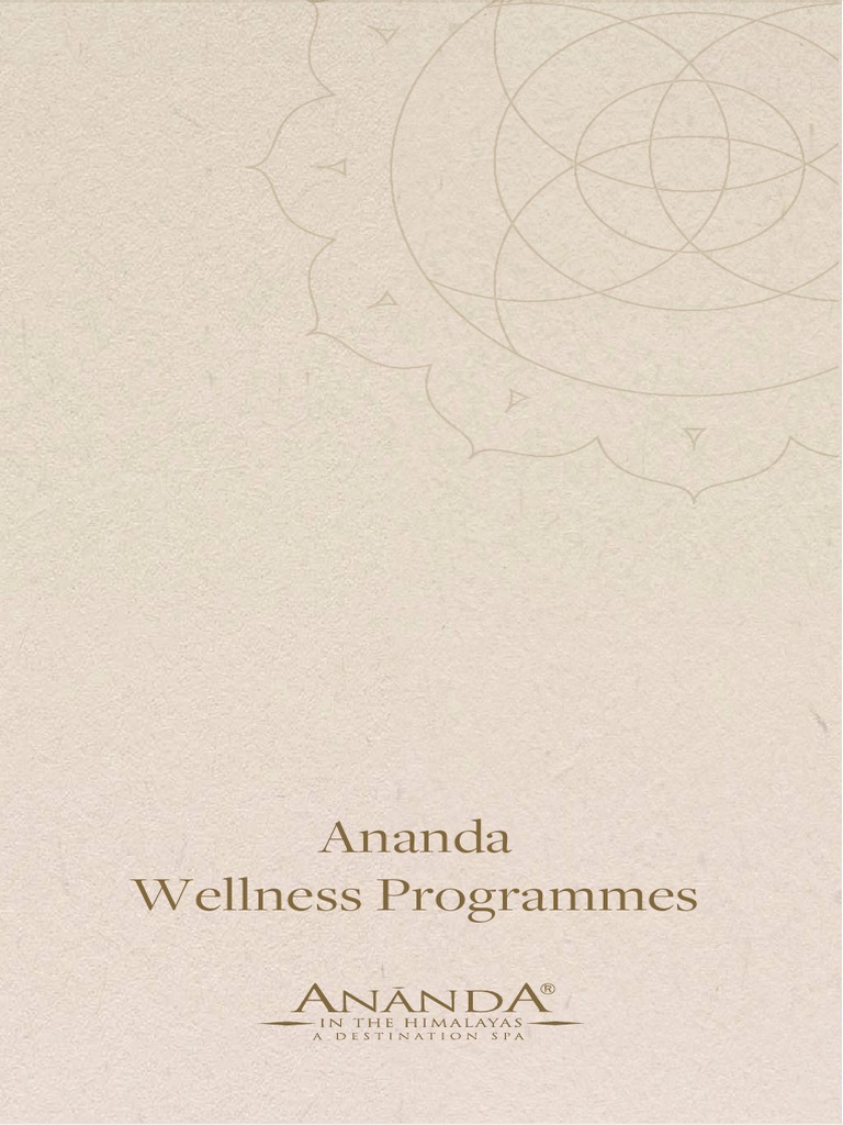 Ananda Wellness Programme Brochure | PDF
