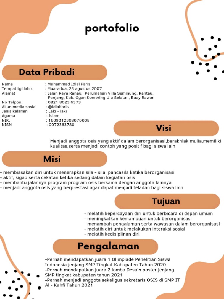 Portofolio Faris | PDF