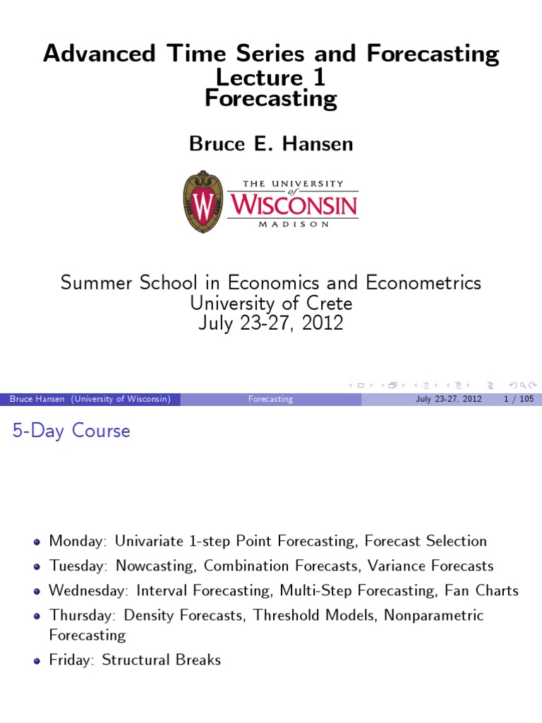 Advance Time Series | PDF